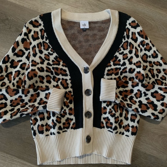 CAbi | Sweaters | Cabi Cheetah Cardigan | Poshmark